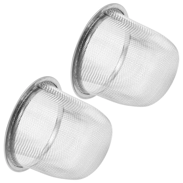 2 PCS FILTER Strainer Loose Tea Steeper Reusable Infuser Fine Mesh $17. ...
