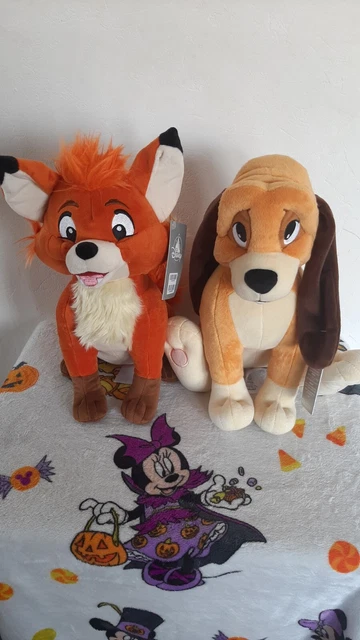 DISNEY STORE THE Fox and the Hound Copper & Tod Todd Dog Stuffed Plush ...
