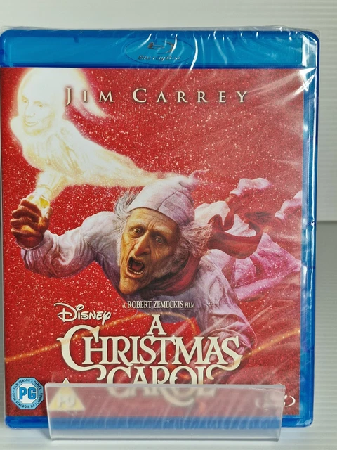 DISNEY'S A CHRISTMAS Carol Blu-Ray Jim Carrey New & Sealed EUR 8,22 ...