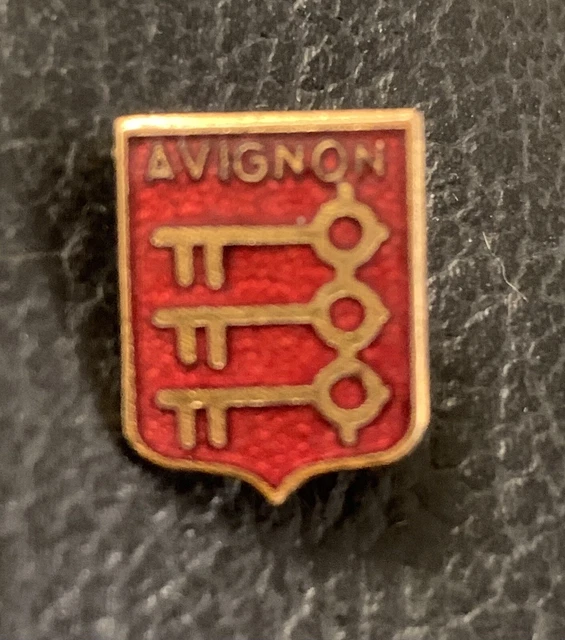 ANCIEN INSIGNE BADGE BLASON AVIGNON Emaillee EUR 12,50 - PicClick FR