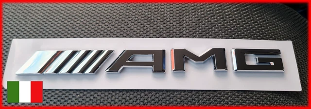 STEMMA FREGIO LOGO Emblema Adesivo Mercedes Badge Amg Cromo Cromato 3D ...