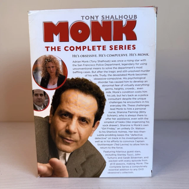 MONK OBSESSIVELY COMPLETE Collection Season 1-8 1 2 3 4 5 6 7 8Reg 4 ...