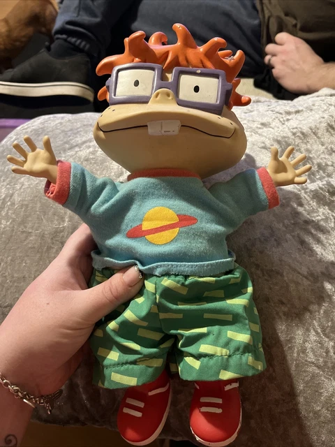 NICKELODEON RUGRATS CHUCKIE Finster Plush Plastic Soft Body Doll Toy £6 ...