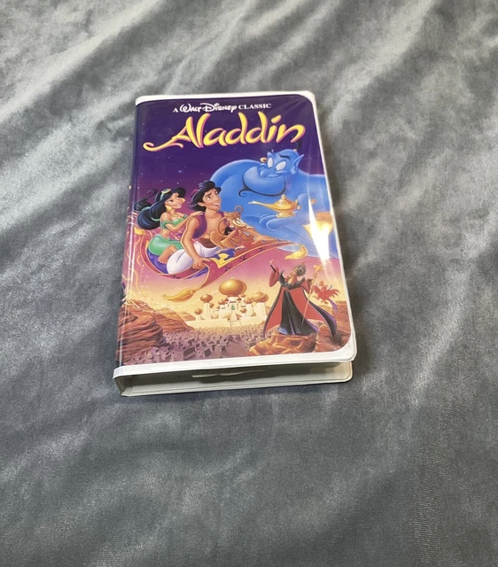 RARE VINTAGE WALT Disney Home Classics "Aladdin" VHS 1662 Black Diamond ...