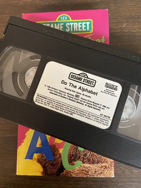 SESAME STREET DO THE ALPHABET Vhs Video Tape 1996 Jim Henson Muppets ...