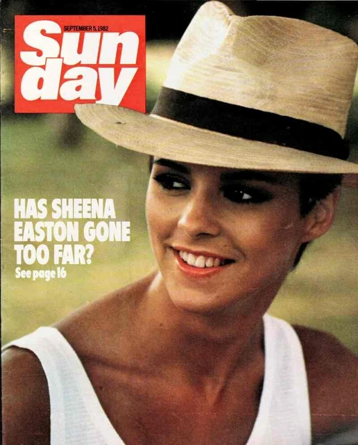 SUNDAY SHEENA EASTON Daley Thompson Niki Lauda Morgan Fairchild Santa ...