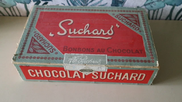ANCIENNE BOITE COFFRET BONBONS CHOCOLAT SUCHARD publicitaire MILKA VELMA bois 2 EUR 39,60 ...