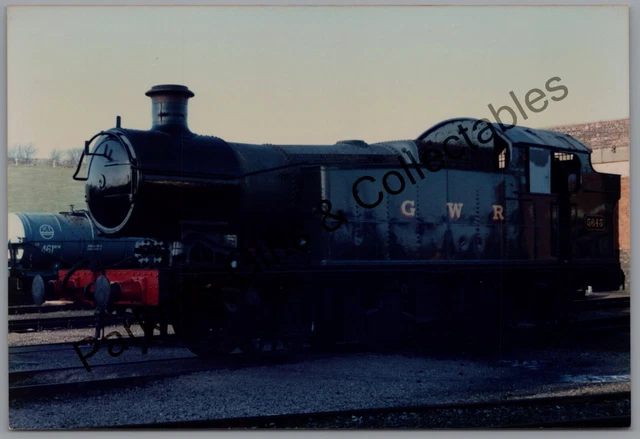 RAILWAY PHOTOGRAPH OF GWR Steam Locomotive 5643 Carnforth 1986 £1.70 ...