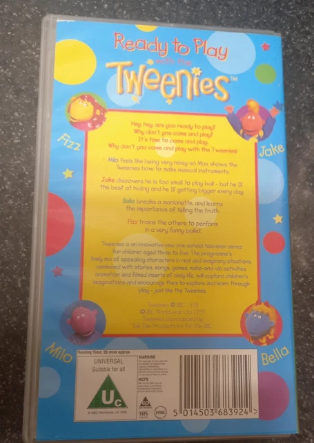 TWEENIES ~ READY to Play ~ VHS Video Tape ~ Children's Tv Show Retro ...