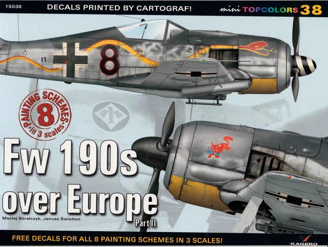 FOCKE-WULF FW 190 over Europe Part II, Mini Top Colors 38 (Kagero ...
