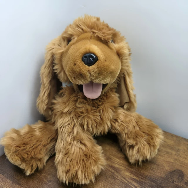 THE PUPPET COMPANY Full Bodied Dog Plush Soft Toy Puppet Large 45cm ...