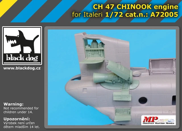 BLACK DOG 1/72 CH-47 Chinook Engine for Italeri kits $18.50 - PicClick AU