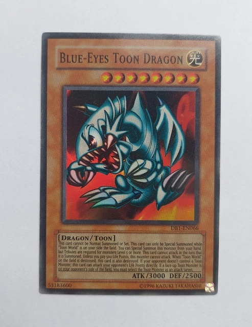 YU-GI-OH! BLUE-EYES TOON Dragon - DB1-EN066 - Super Rare - Near Mint EUR 34,57 - PicClick DE