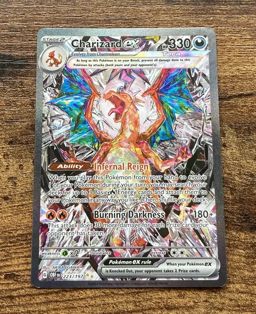 POKÉMON 223/197 CHARIZARD EX Obsidian Flames Special Illustration Rare ...