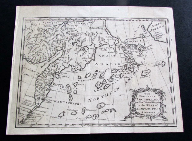 RARE 1775 MAP The NORTHERN ARCHIPELAGO In The SEAS Of KAMTSCHATKA By T ...