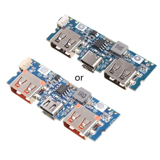 18650 LITHIUM BATTERY Charger Module Charging Board 5V2.4A Micro/Type-C ...
