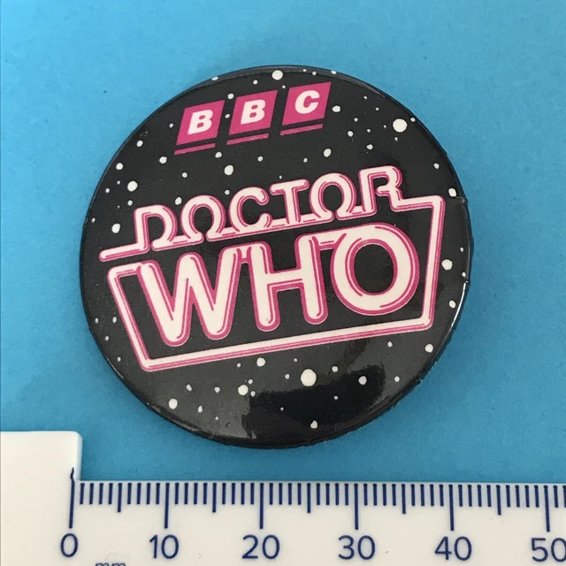 VINTAGE BBC TV Television Sci-fi Show Dr Who Doctor Who Promotional pin ...