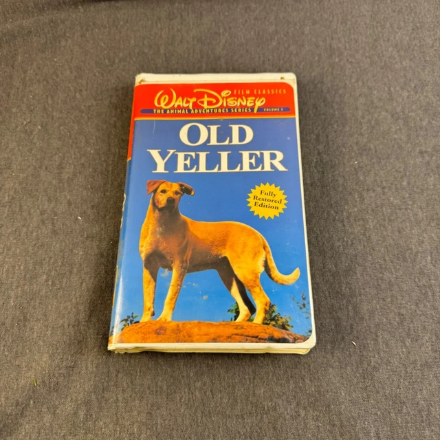 WALT DISNEY'S OLD Yeller VHS Tape - Fully Restored Edition - Animal ...