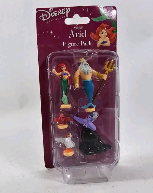 DISNEY PRINCESS LITTLE Mermaid Ariel Figure Pack Set Vivid Imaginations ...