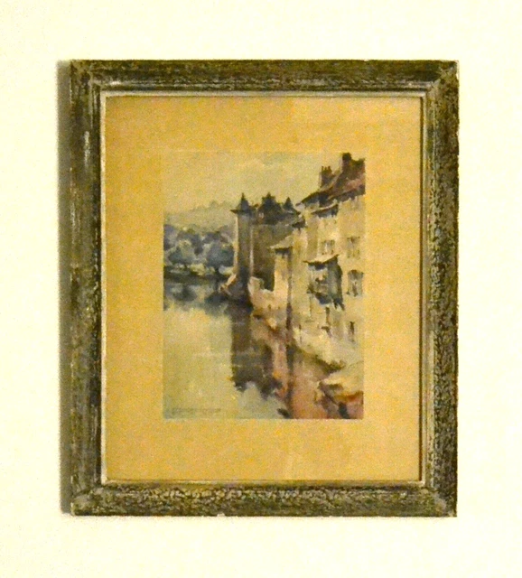TABLEAU DE HERMANN Edouard Wagner. Aquarelle sur papier 1940. Collection privée. EUR 2.280,00 ...