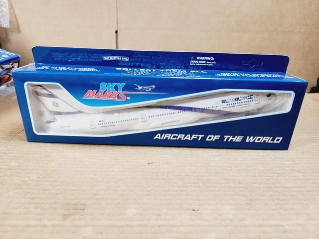 SKYMARKS 1/200 EL Al Israel Airlines Boeing 777-200 Model Airplane w ...
