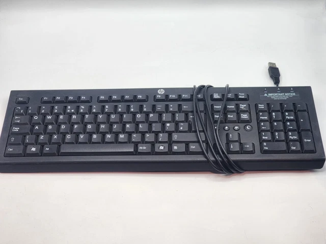DELL HP MIX USB Wired Keyboard Full Size QWERTY UK Layout For PC ...