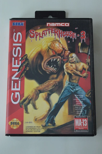 SEGA GENESIS SPLATTERHOUSE 3 Complete In Box Manual Inserts CIB £265.47 ...