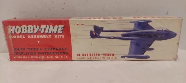 HOBBY-TIME NORTHROP SCORPION F-89 Vintage Model Airplane Kit 283 ...
