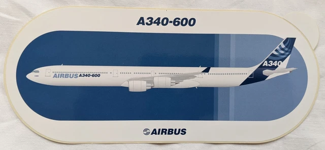 UN-USED, PERFECT CONDITION official Airbus 'A340-600' sticker / decal ...