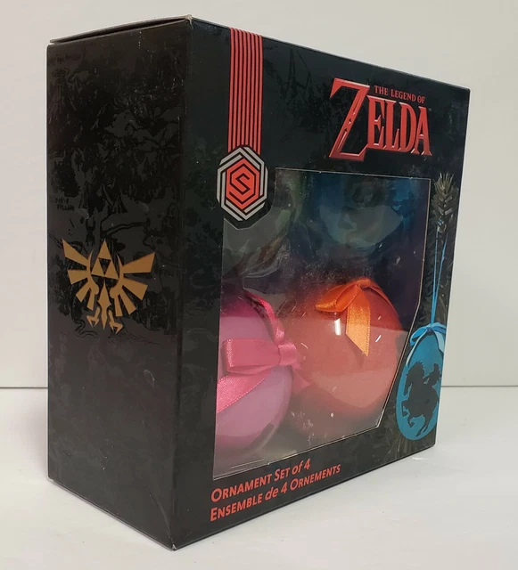 SET OF 4 Legend Of Zelda Christmas Ornament Official Nintendo Liscensed ...