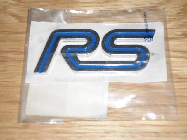 RARE *GENUINE FORD* Ford Focus RS Mk1 Tailgate "RS" Logo Emblem Badge ...