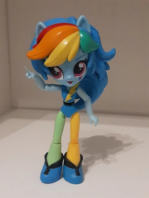 MY LITTLE PONY Equestria Girls Mini's Rainbow Dash rock star figure £5. ...