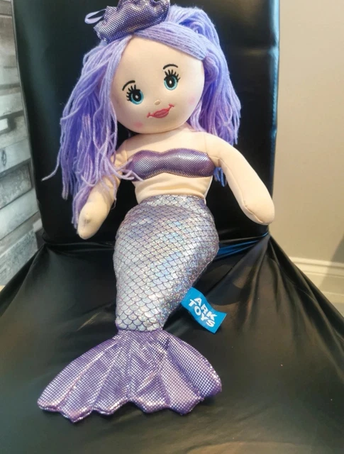 ARK TOYS PURPLE Lilac Mermaid Plush Soft Stuffed Toy Plush £7.03 ...