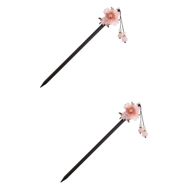 2 COUNT VINTAGE Hair Pin Stick Chinese Sticks Women Hanfu Chopsticks £ ...