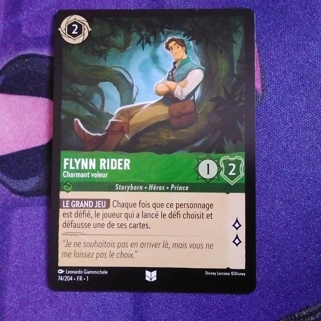 CARTE DISNEY LORCANA Chapitre 1 Flynn Rider 74/204 neuve fr EUR 1,75 ...