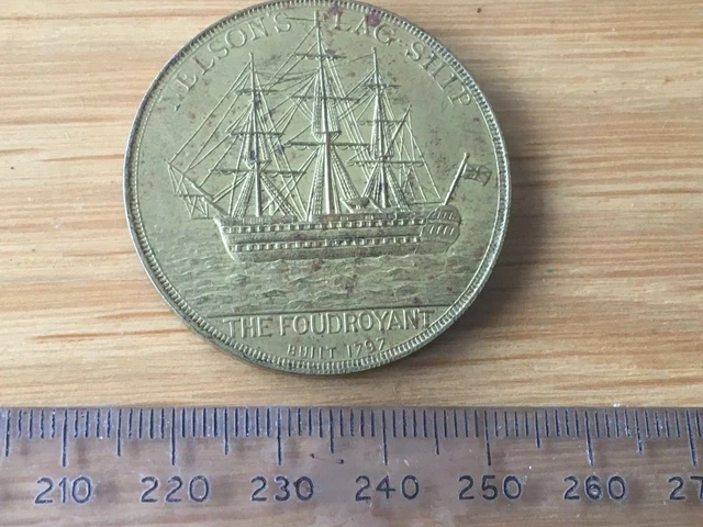 HMS FOUDROYANT: WRECKED At Blackpool, 1897 - Scarce Medallion! £73.00 ...