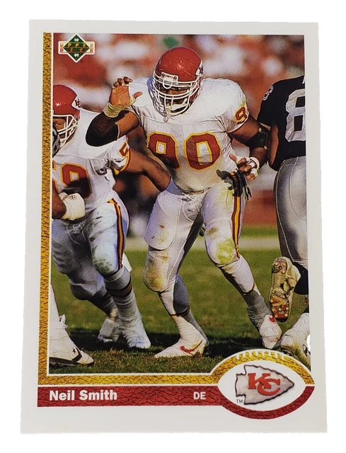 1991 UPPER DECK Football Neil Smith #163 Kansas City Chiefs NFL EUR 1 ...