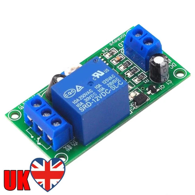 NE555 TIME DELAY Relay Module Timer Relay Switch Board 12V DC 0-60s Adjustable £4.79 - PicClick UK