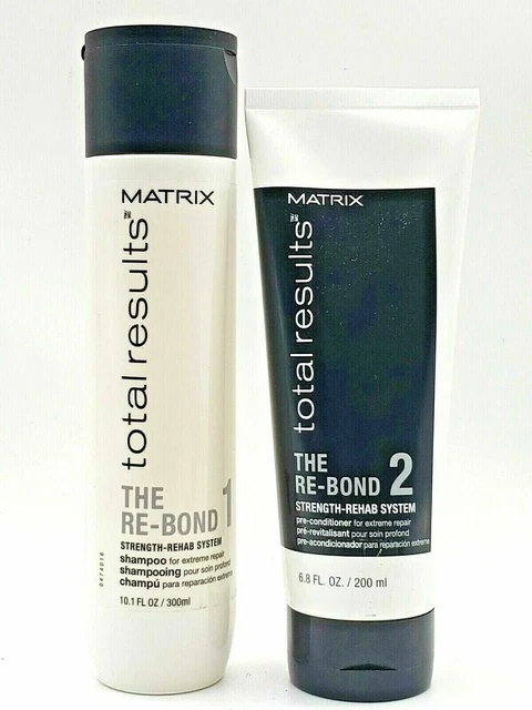 MATRIX TOTAL RESULT Re-Bond Shampoo 10.1 Oz and Pre-Conditioner 6.7 Oz ...