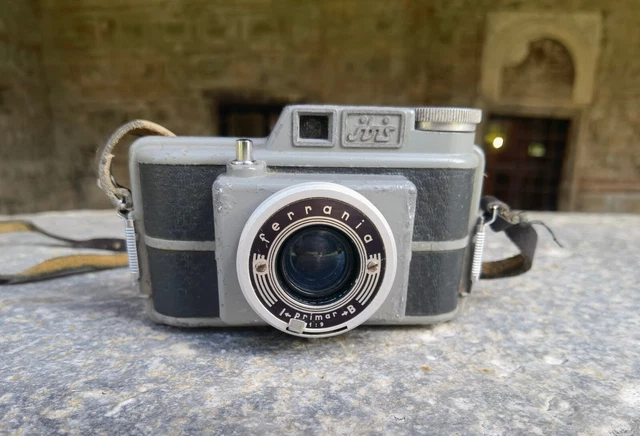 FERRANIA IBIS 1950'S vintage camera, Italian metallic 127 mm working ...