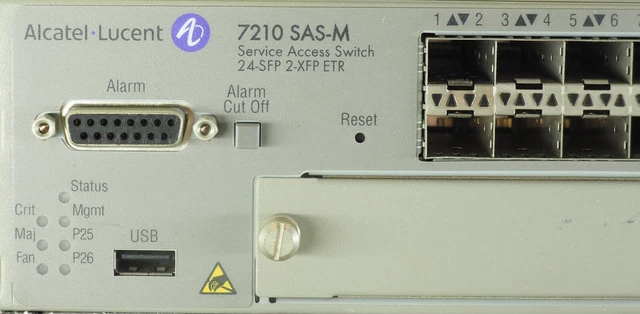 ALCATEL LUCENT 7210 SAS-M 3HE06035AA 24-SFP 2-XFP ETR Service Access ...