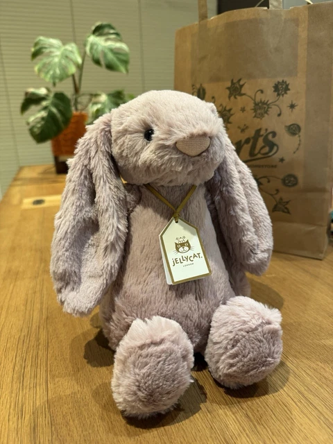 JELLYCAT BASHFUL LUXE Bunny Rosa - Limited Edition Gold Tag Rare and ...