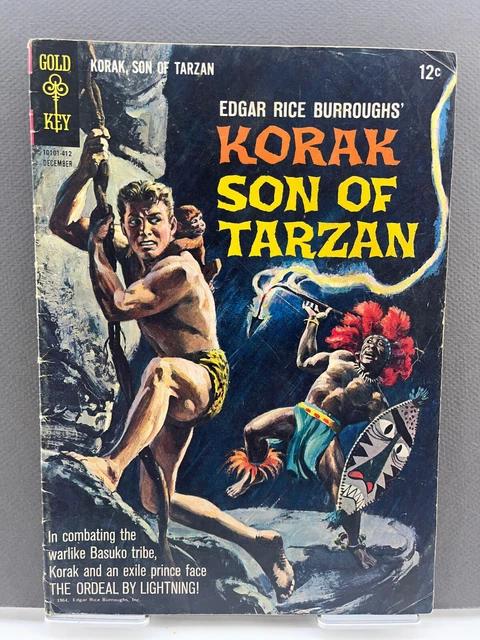 KORAK, FILS DE Tarzan #6 Gold Key Comics 1964 3,5 très bons burroughs ...