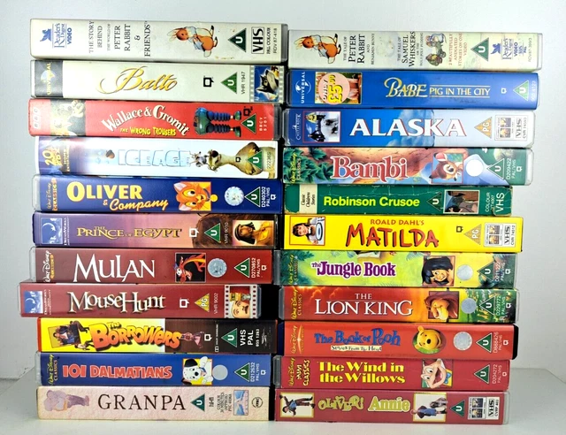 22 Kids Childrens Video Vhs Tape Bundle Job Lot Movies Classic Vintage ...