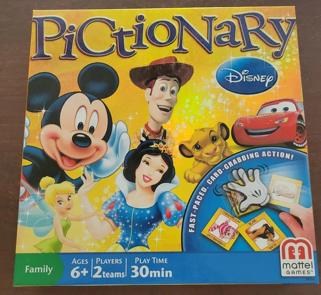 MATTEL PICTIONARY DISNEY Family Board Game Complete Lightly Used In ...