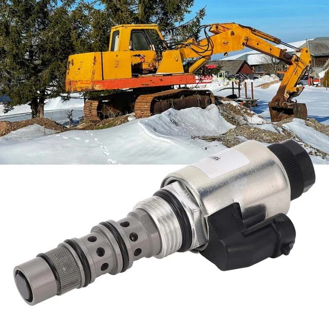EXCAVATOR SOLENOID VALVE Effective 12V Steel Solenoid Valve Replacement ...