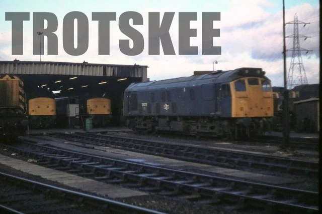 35MM SLIDE BR British Railways Diesel Loco Class 25 25075 Saltley 1982 ...