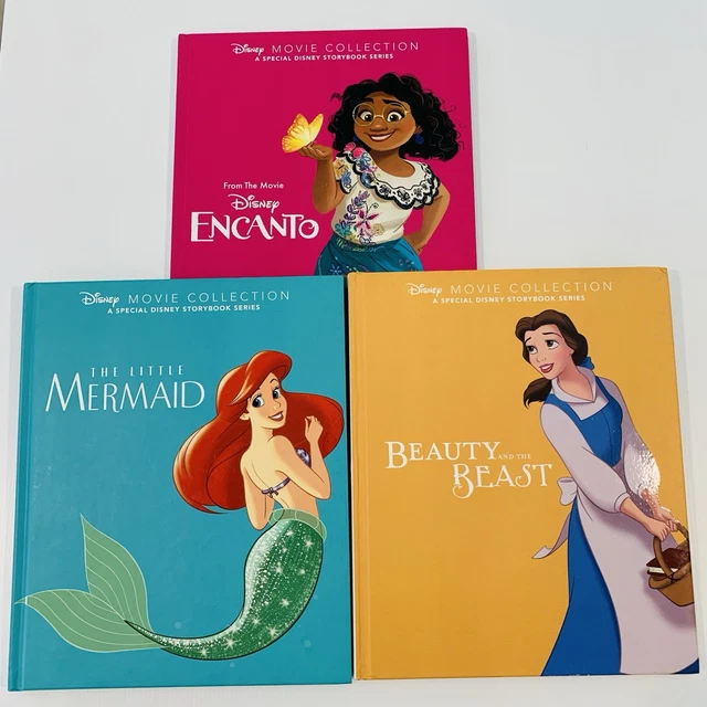 3X DISNEY MOVIE Collection Encanto Little Mermaid Beauty & The Beast ...