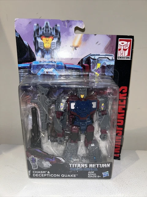 TRANSFORMERS GENERATIONS TITANS Return Deluxe Chasm & Quake Moc New ...