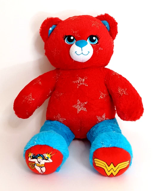BUILD A BEAR Stuffed Animal DC comics Wonder Woman Red Plush Toy 18 ...